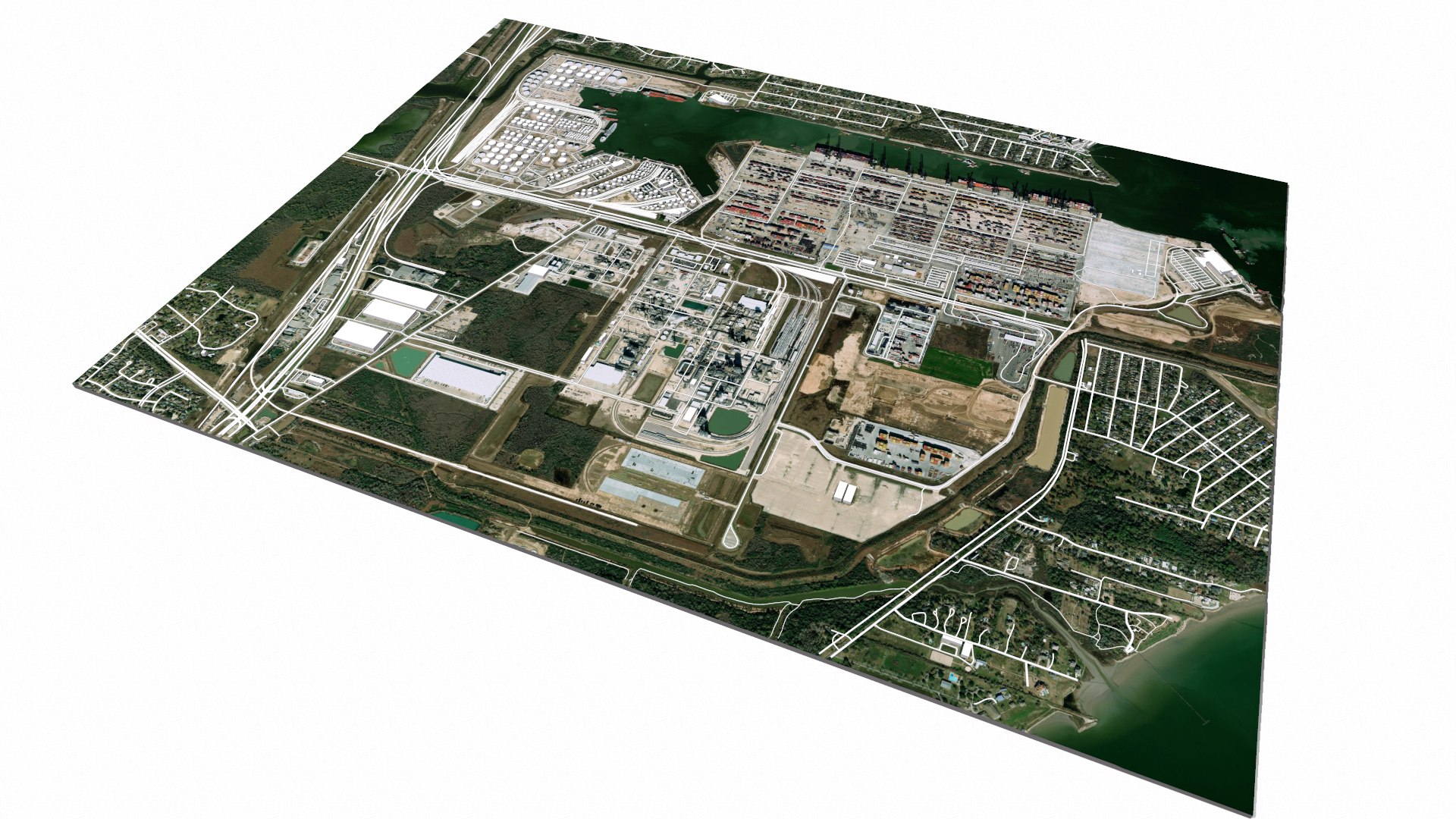 Free 3D The Barbours Cut Container Terminal Houston Texas USA Model ...