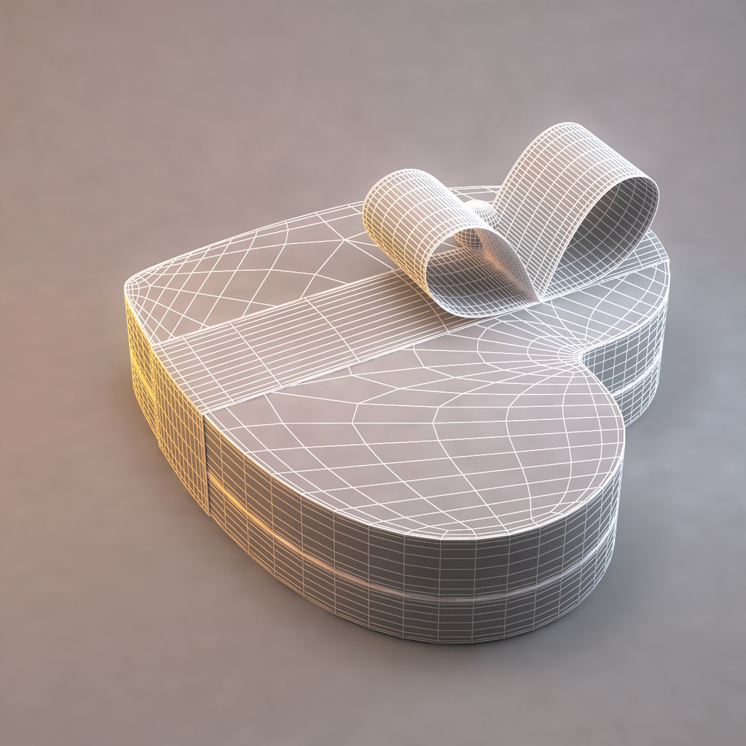 Heart Box 3d Model