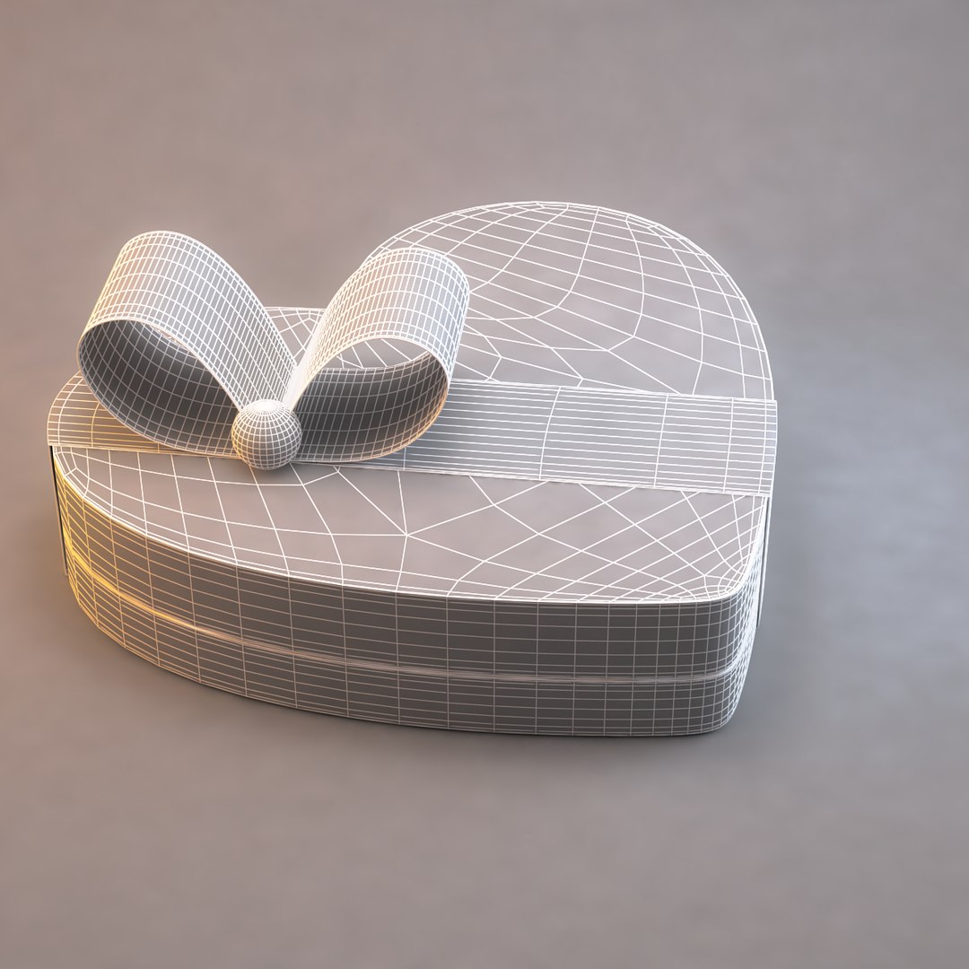 Heart Box 3d Model