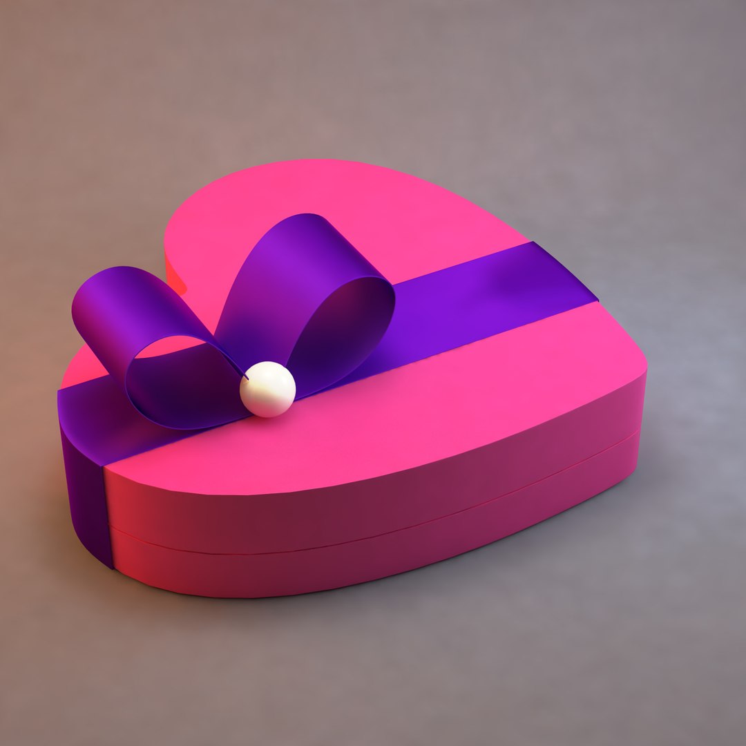 Heart Box 3d Model