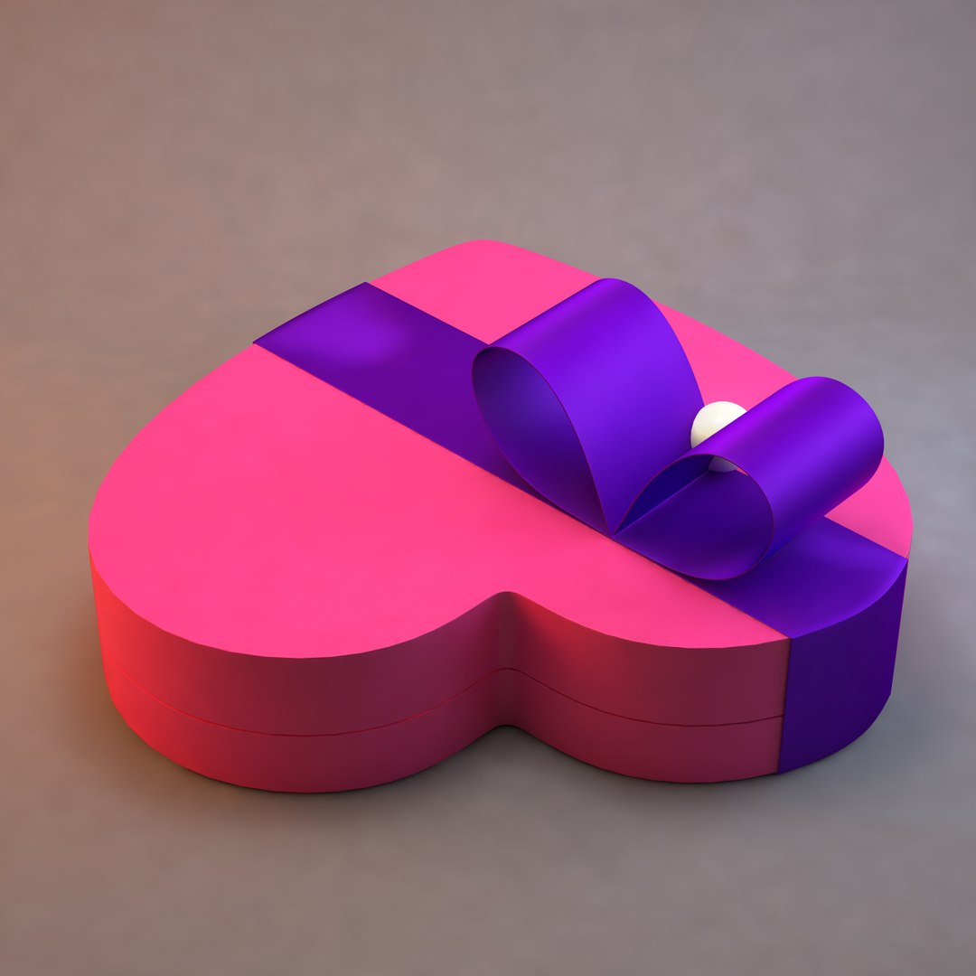 Heart Box 3d Model