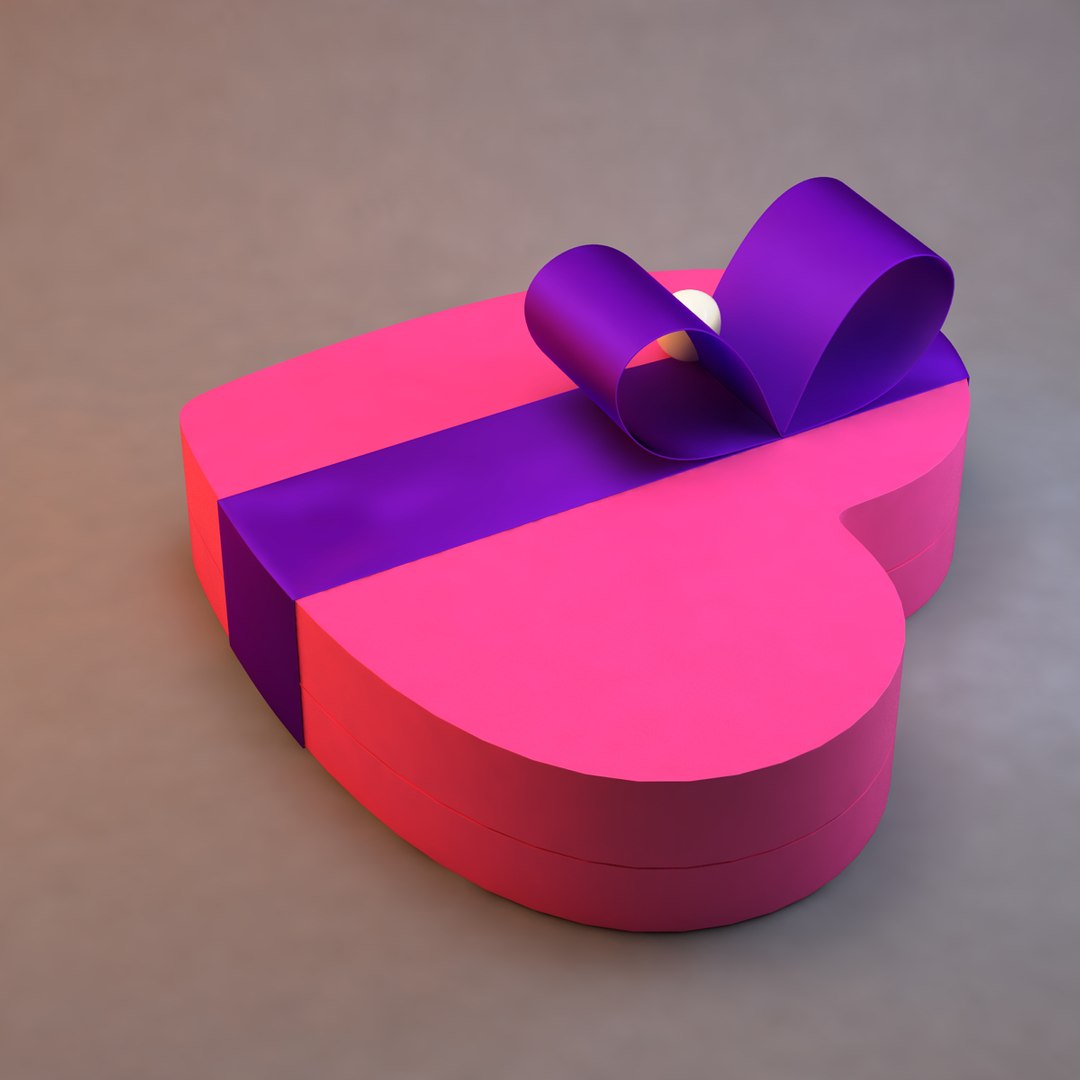 Heart Box 3d Model