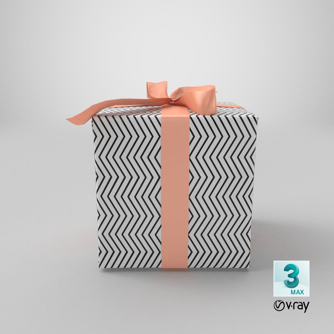 3d model birthday present 10