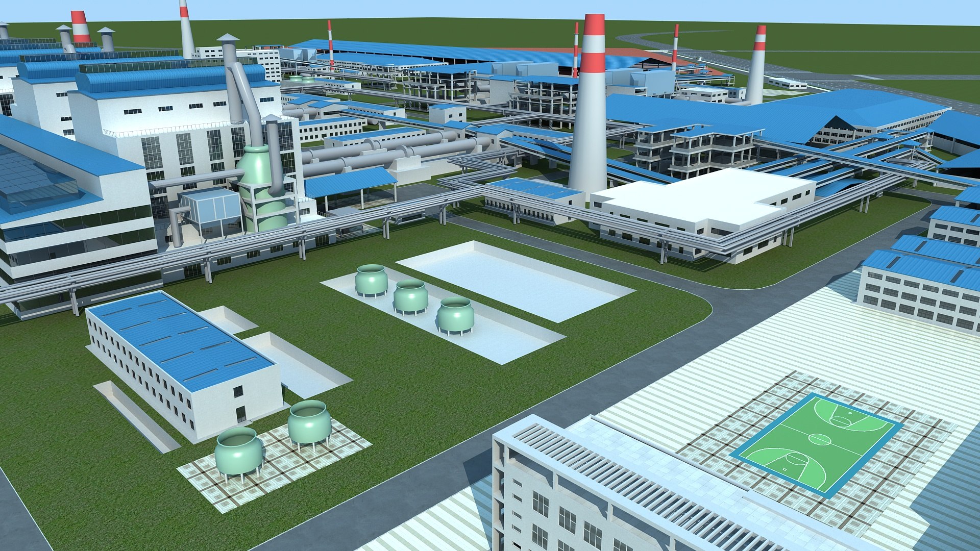 Factory 2 3D Model - TurboSquid 2072571