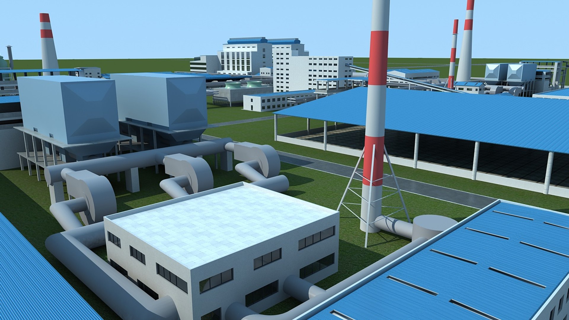 Factory 2 3D Model - TurboSquid 2072571