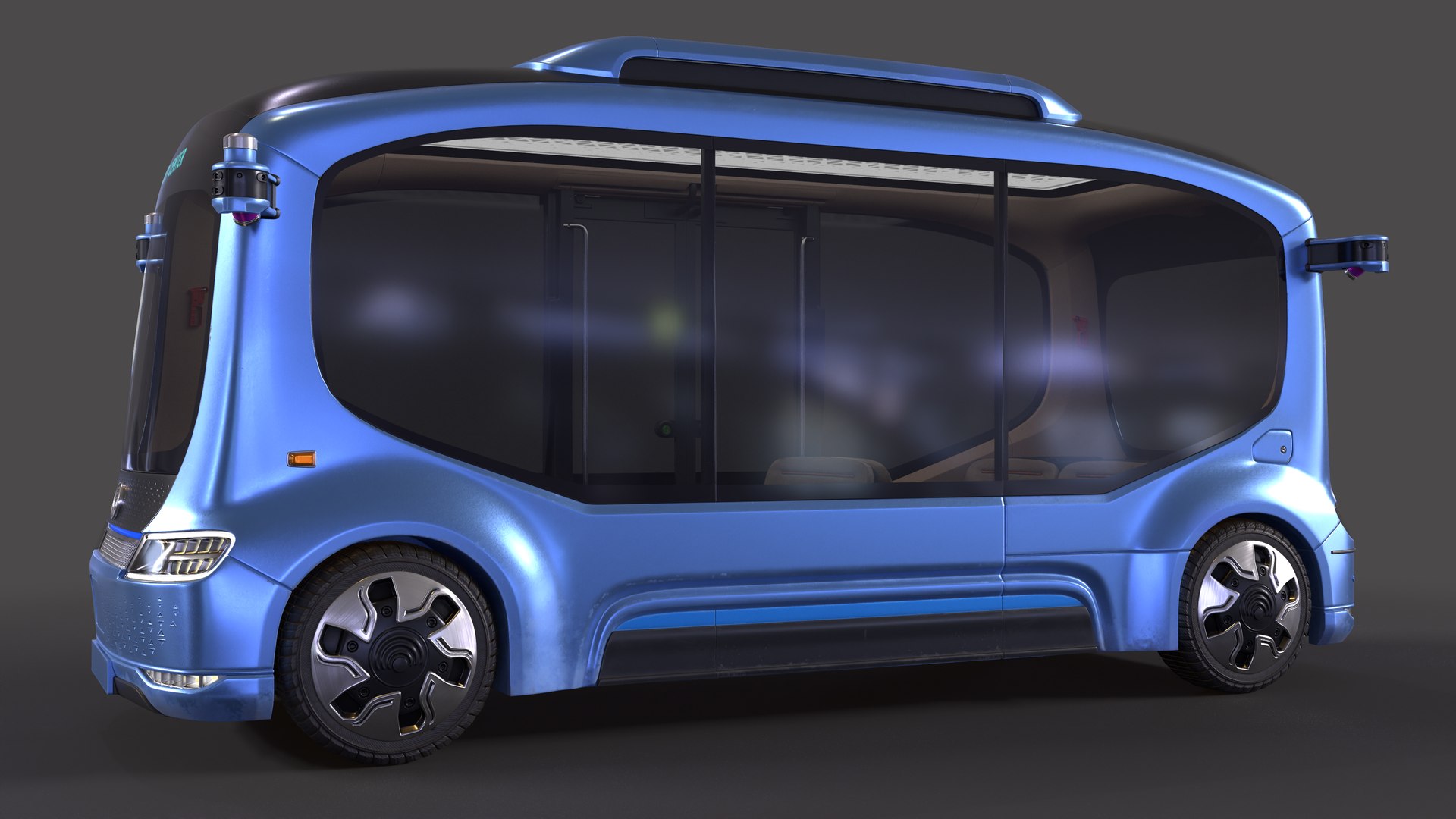 Bus Electric Self-Driving 3D Model - TurboSquid 2337430