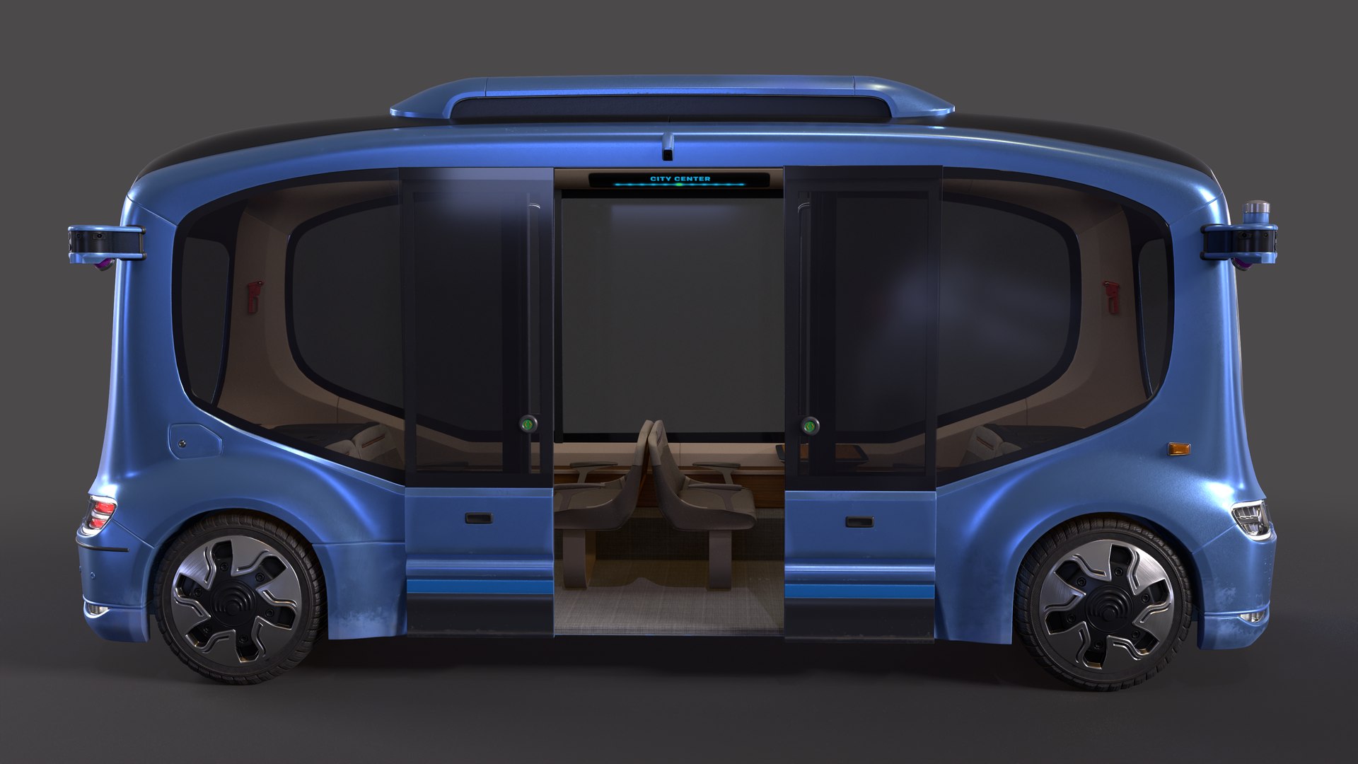 Bus Electric Self-Driving 3D Model - TurboSquid 2337430