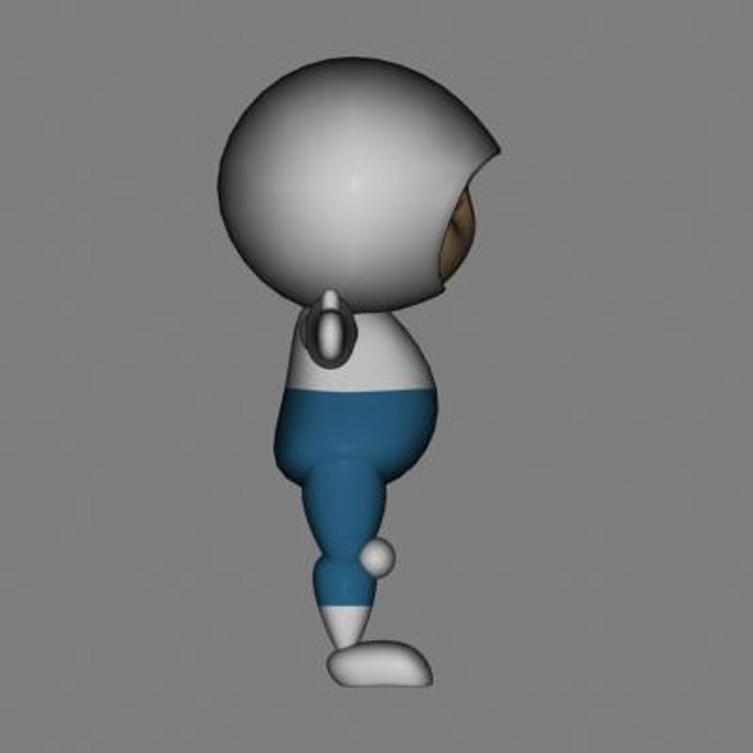Cartoon Spaceman 3d Model