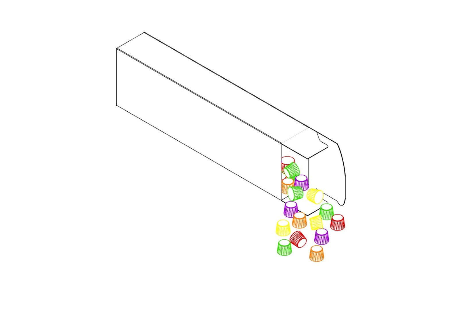 Free Box Candy 3d Model