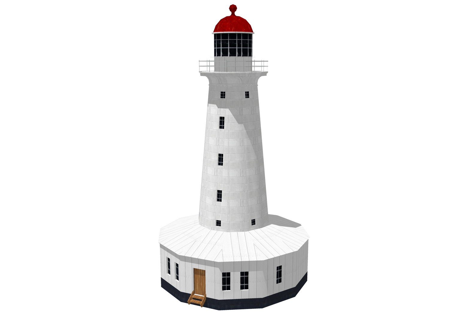 north reef lighthouse 3d model