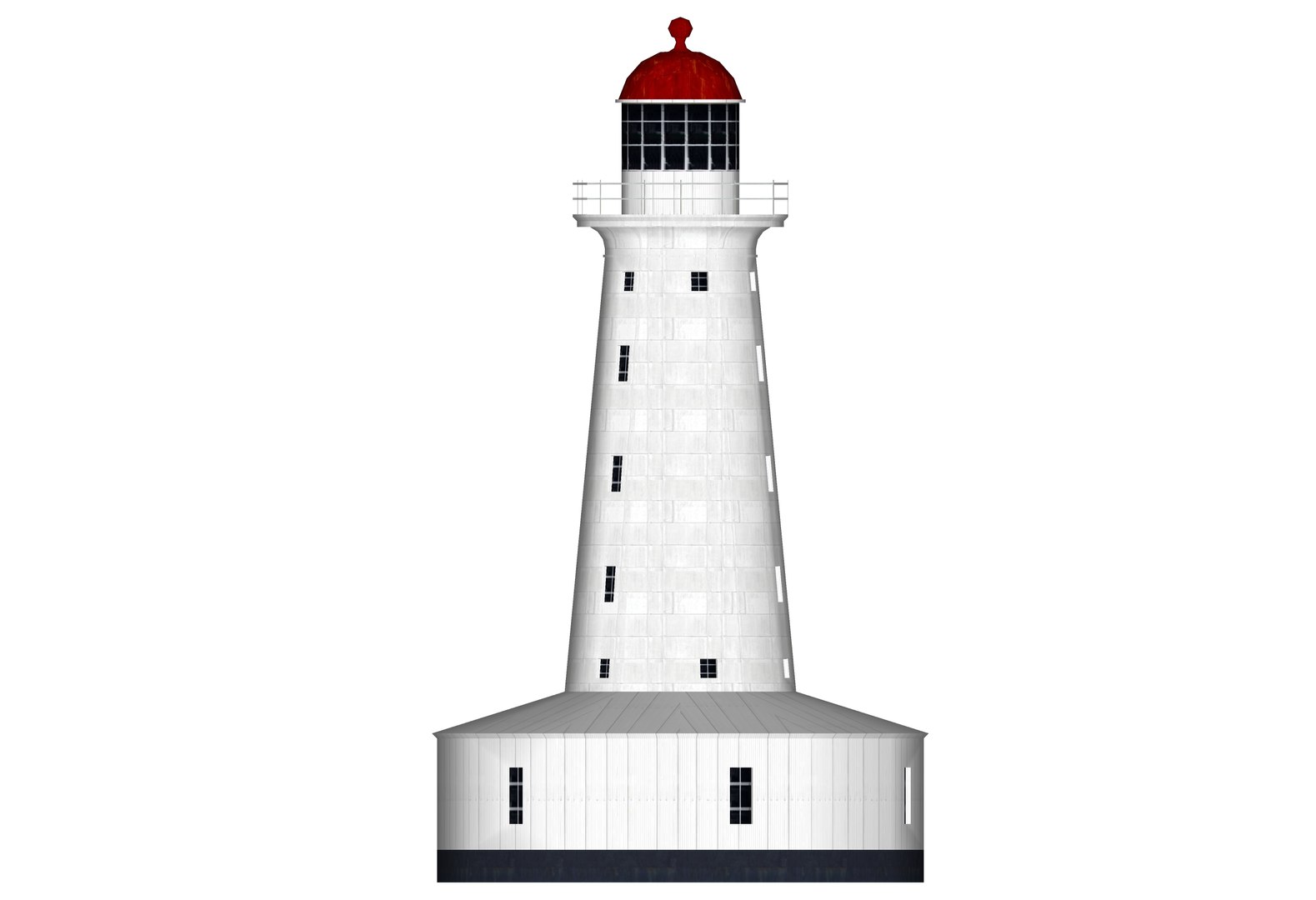 north reef lighthouse 3d model