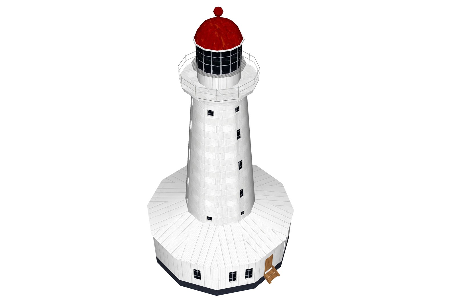 north reef lighthouse 3d model