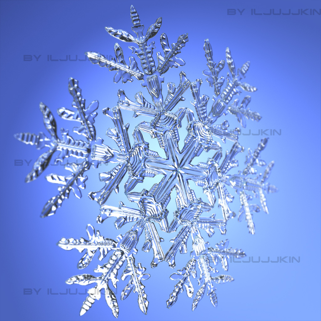 snowflake snow flake 3d model