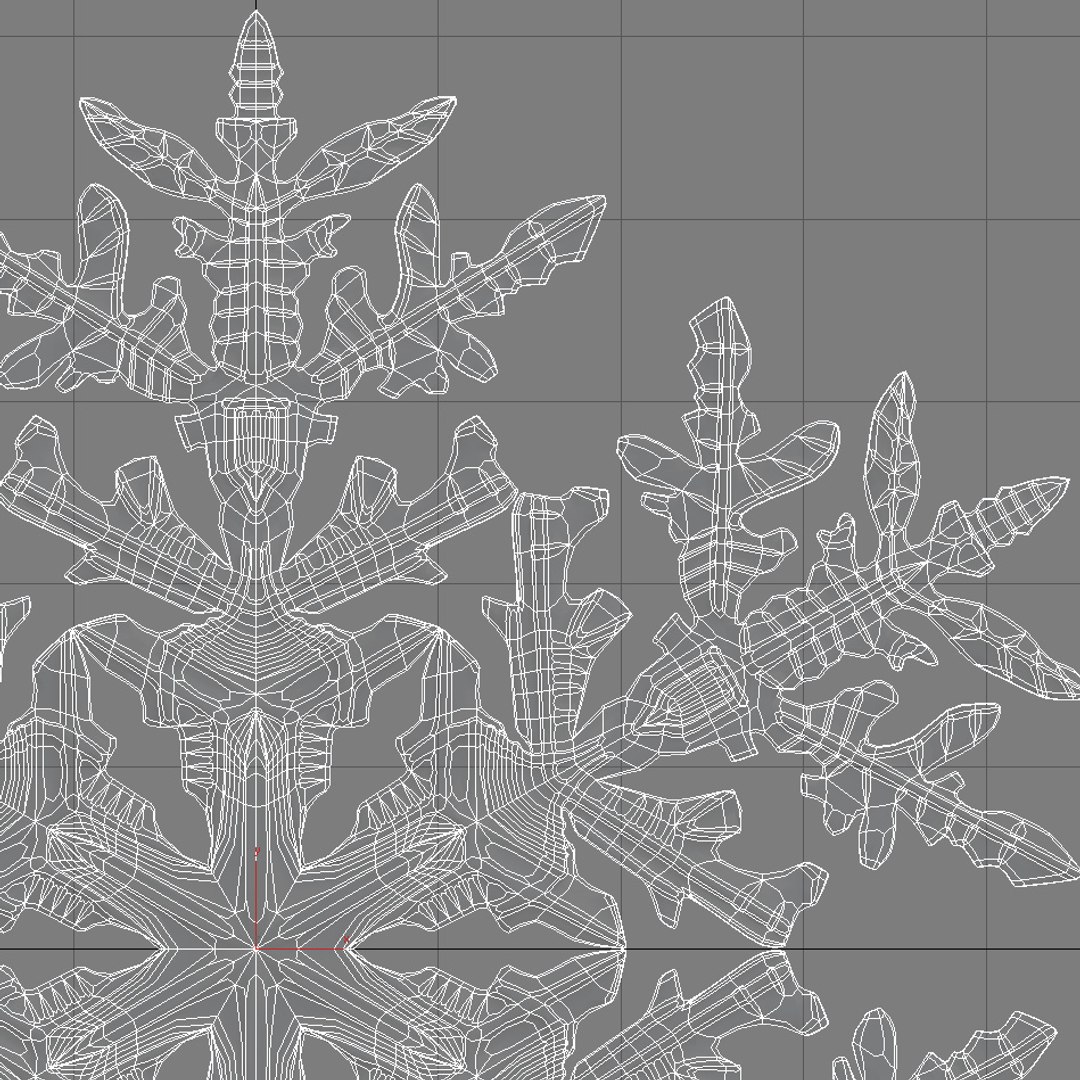 Snowflake Snow Flake 3d Model