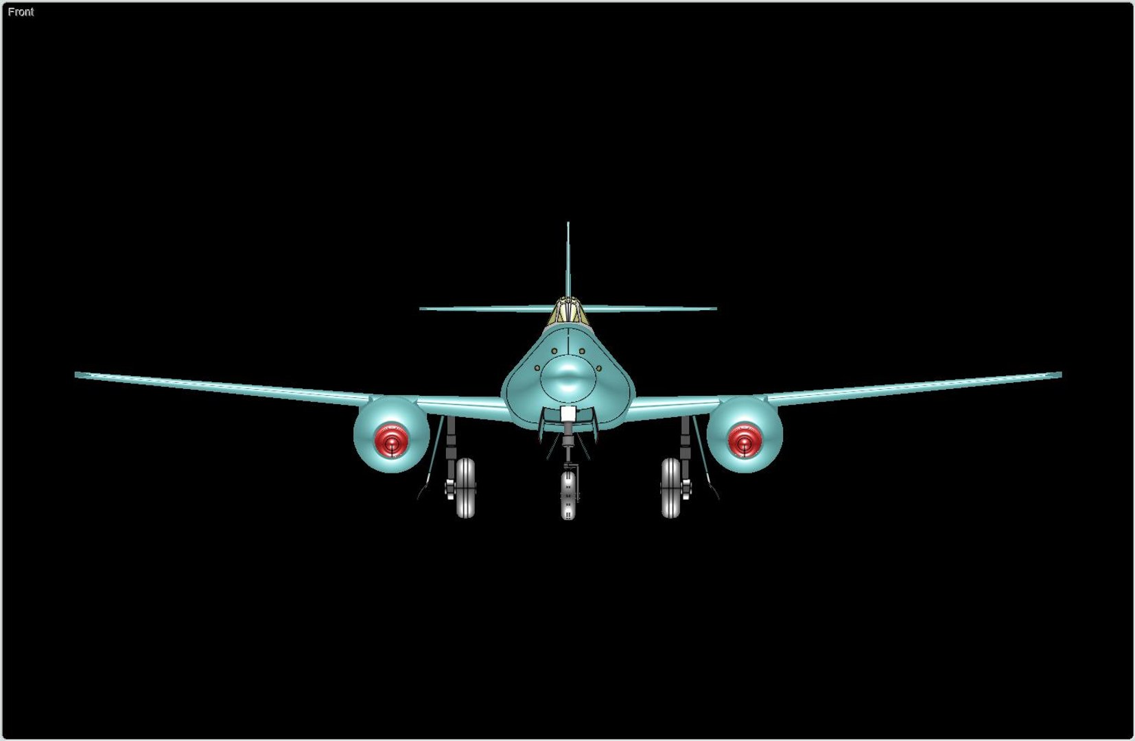 Messerschmitt Me-262 Fighter Aircraft 3d Model