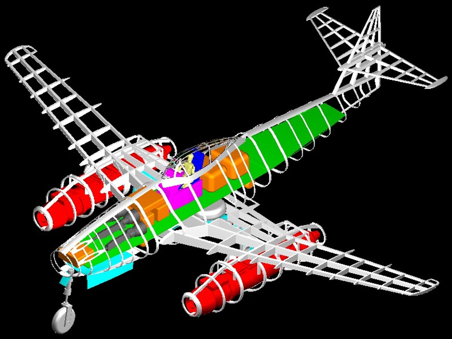 Messerschmitt Me-262 Fighter Aircraft 3d Model