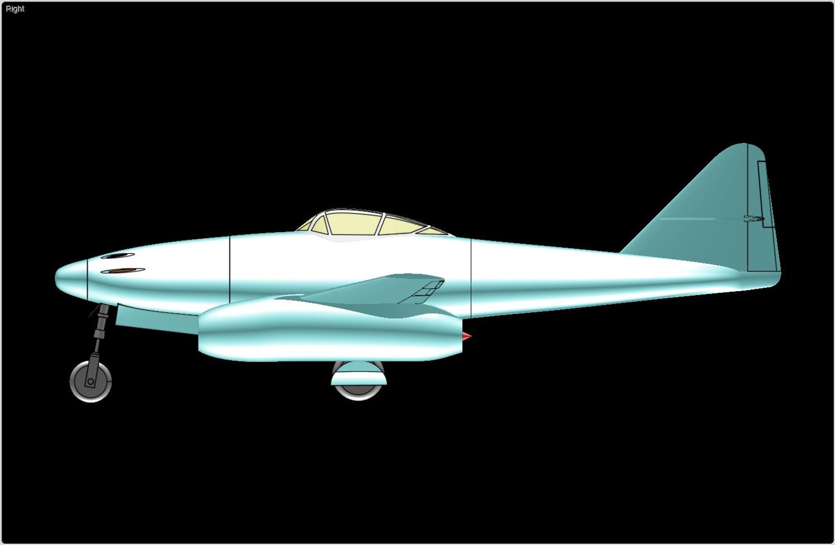 Messerschmitt Me-262 Fighter Aircraft 3d Model