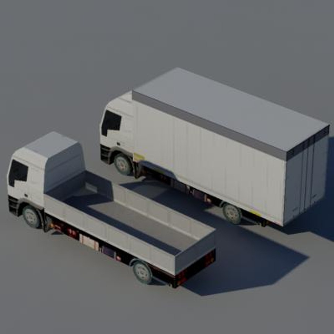 3d Model Trucks Lorry Vehicle
