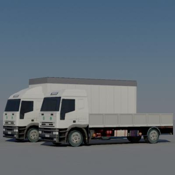3d model trucks lorry vehicle