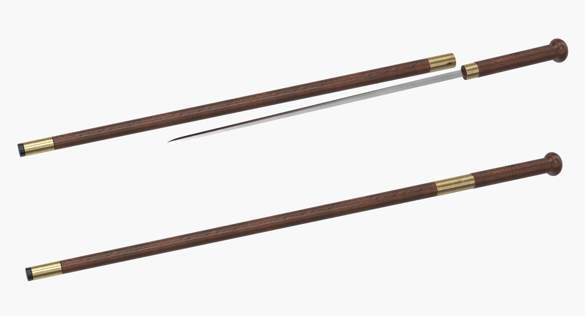 3D Swordstick Sword Stick - TurboSquid 1255705