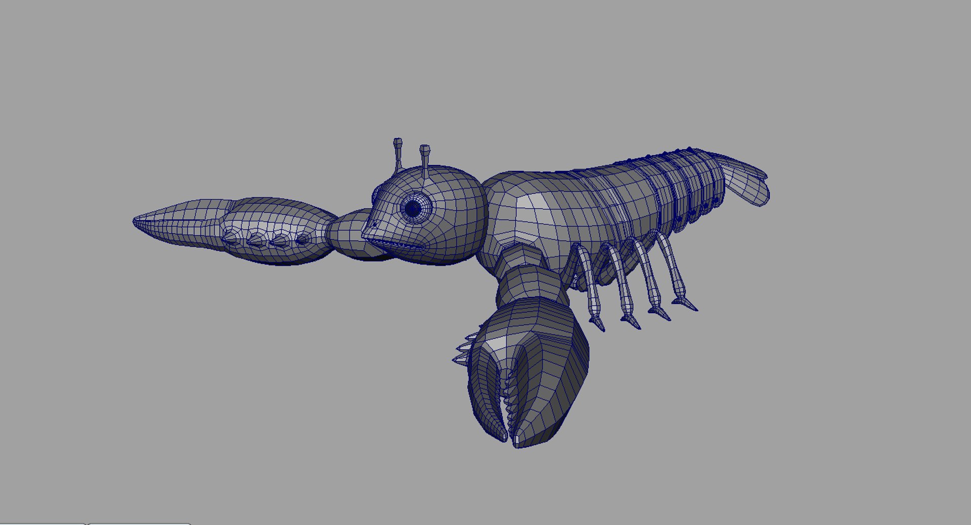 3D Lobster Cartoon - TurboSquid 1539519
