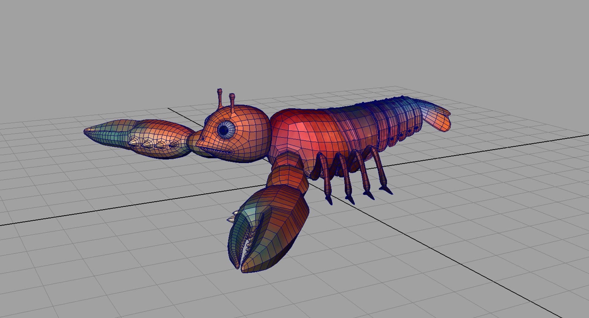 3D Lobster Cartoon - TurboSquid 1539519