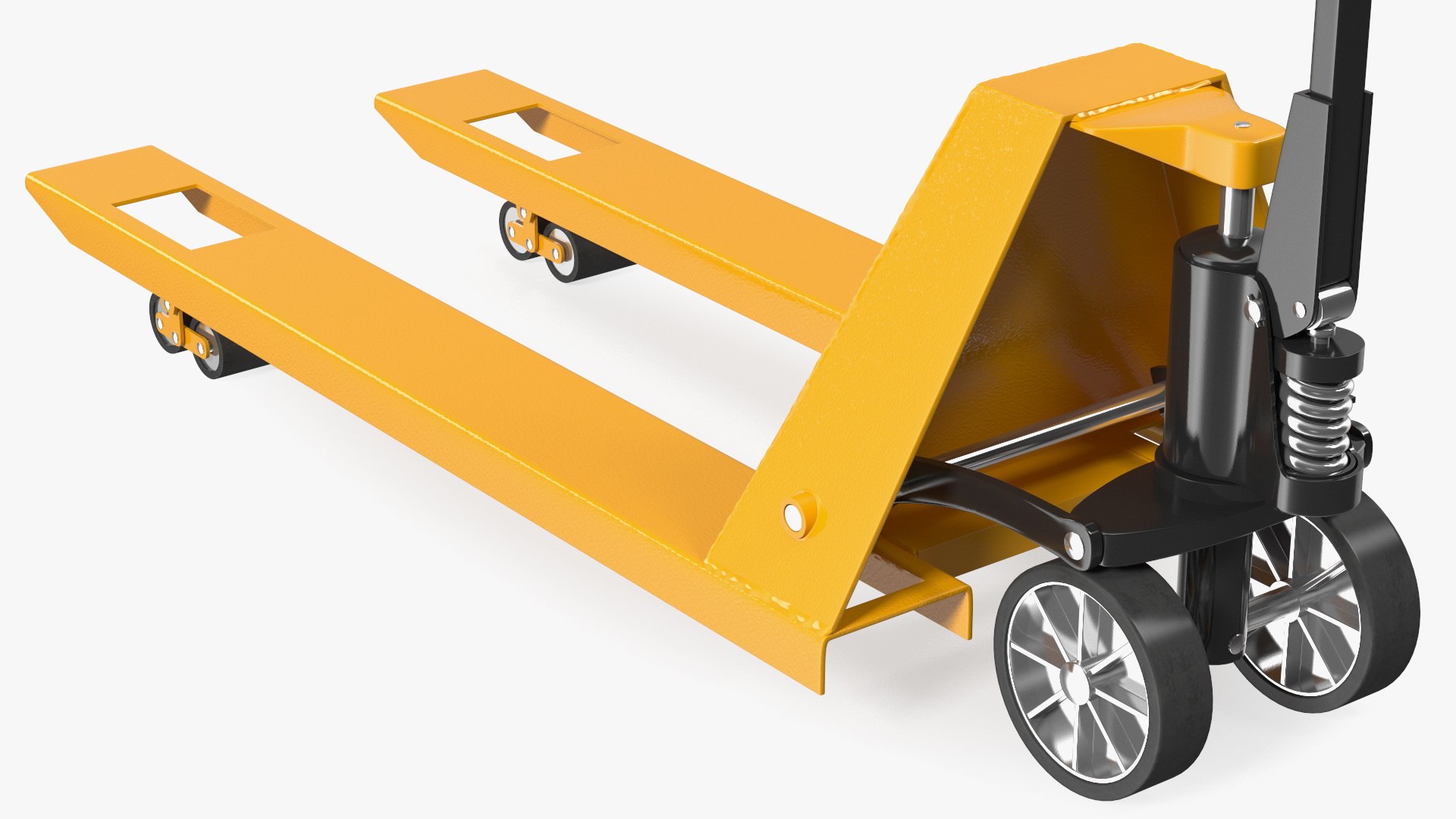 3D Model Yellow Industrial Pallet Jack - TurboSquid 2141138