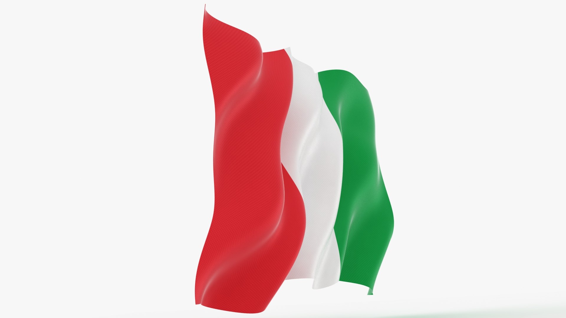 Realistic Italy Flag 3D Model - TurboSquid 1612776