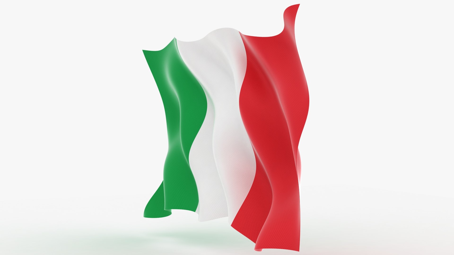 Realistic Italy Flag 3D Model - TurboSquid 1612776