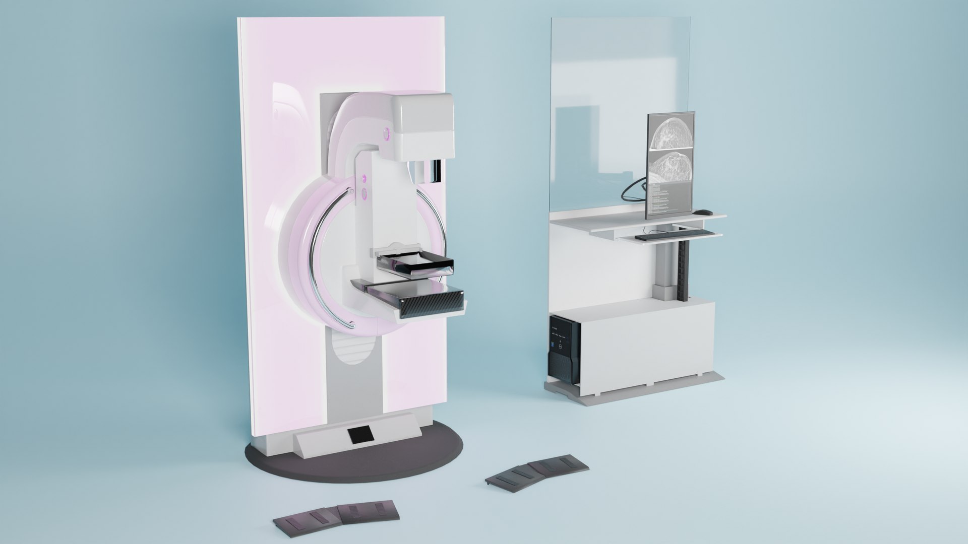 3D mammography equipment imaging - TurboSquid 1544703