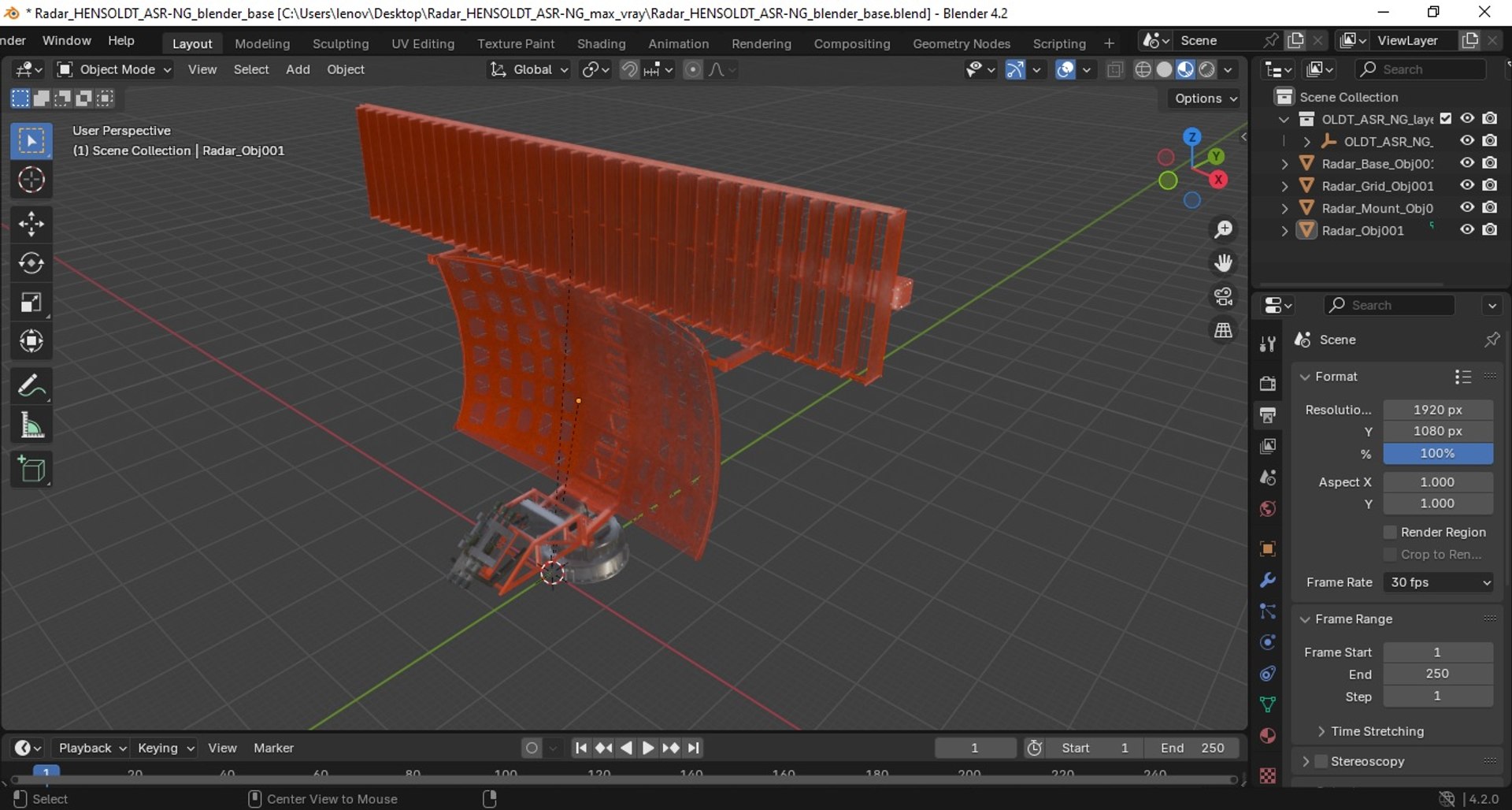 Radar HENSOLDT ASR-NG 3D Model - TurboSquid 2282368