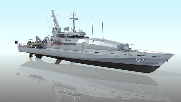 modelo 3d HMAS Pirie P87 Royal Australian Navy Patrol Boat - TurboSquid ...