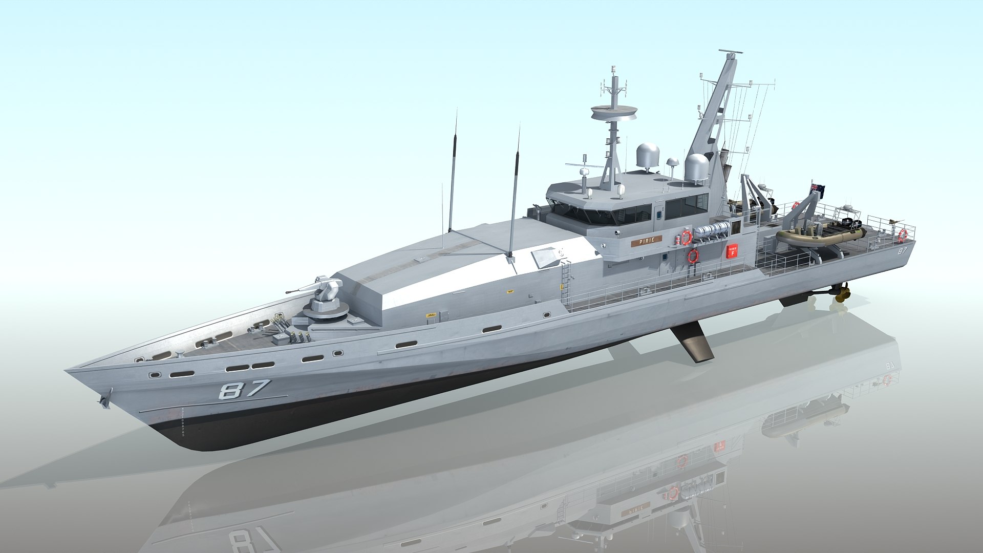 3D HMAS Pirie P87 Royal Australian Navy Patrol Boat - TurboSquid 1904911