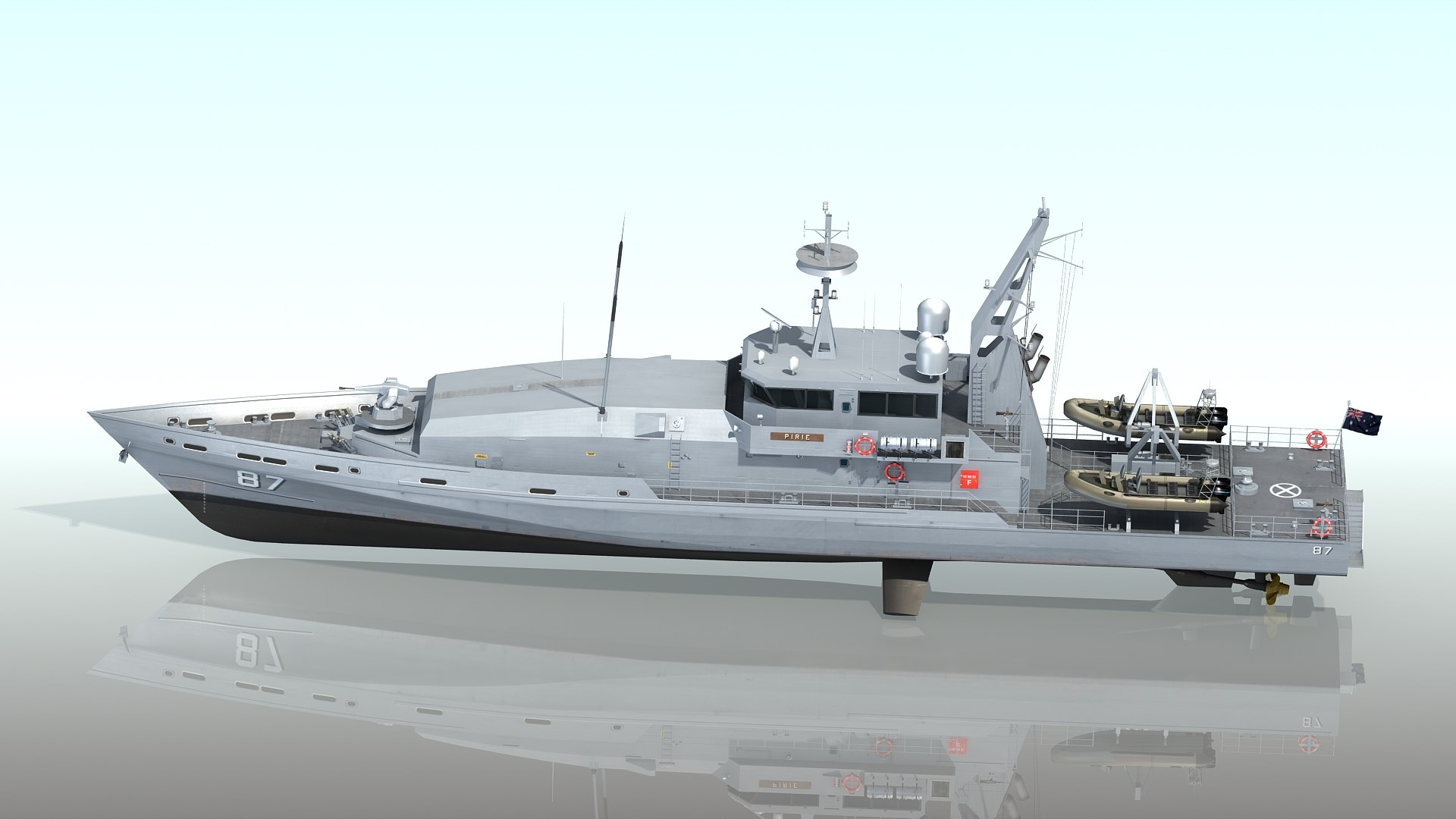 3D HMAS Pirie P87 Royal Australian Navy Patrol Boat - TurboSquid 1904911