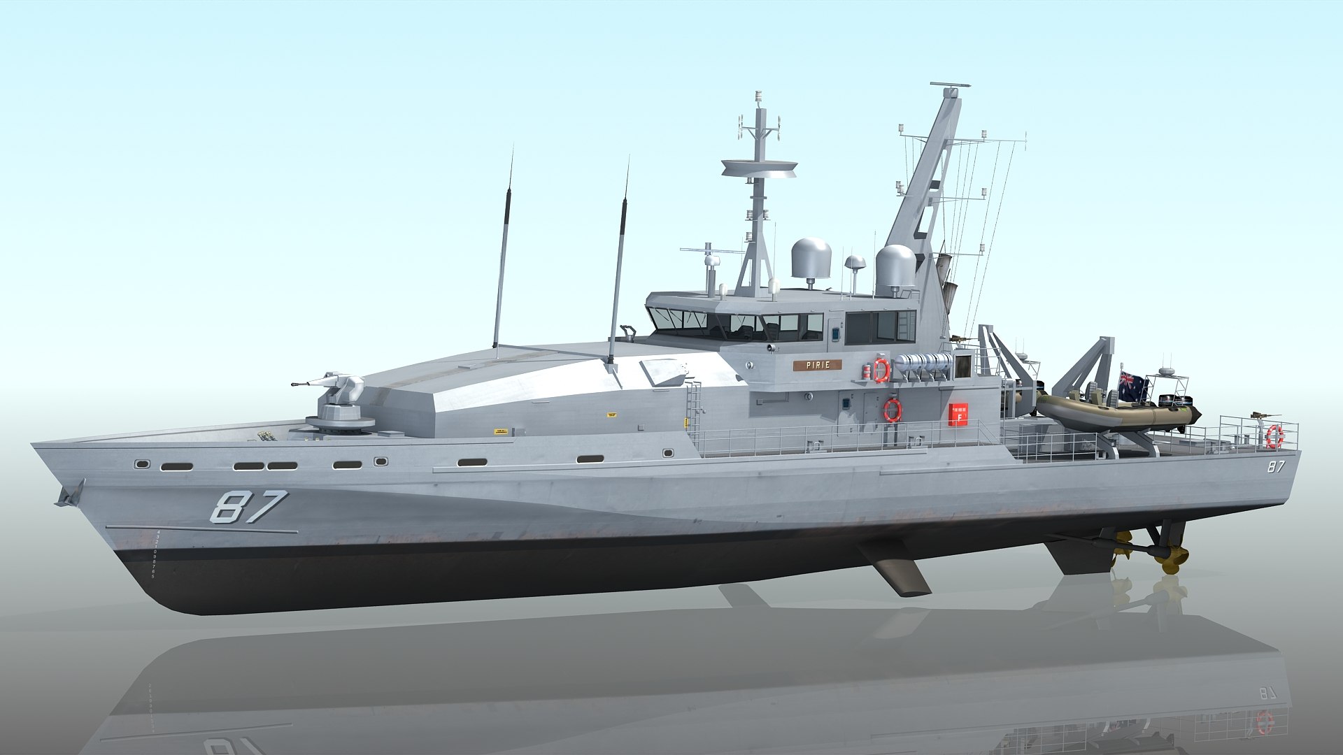 3D HMAS Pirie P87 Royal Australian Navy Patrol Boat - TurboSquid 1904911