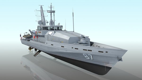 modelo 3d HMAS Pirie P87 Royal Australian Navy Patrol Boat - TurboSquid ...
