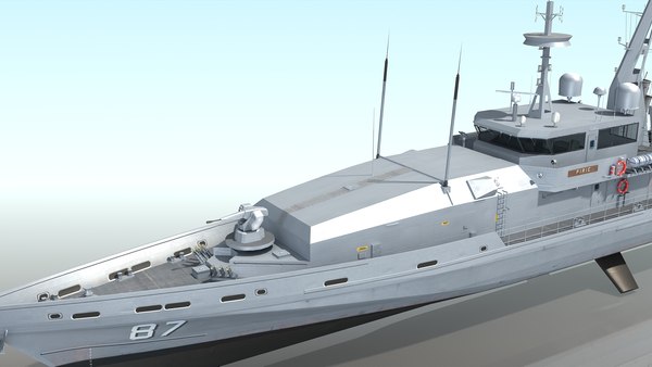 modelo 3d HMAS Pirie P87 Royal Australian Navy Patrol Boat - TurboSquid ...
