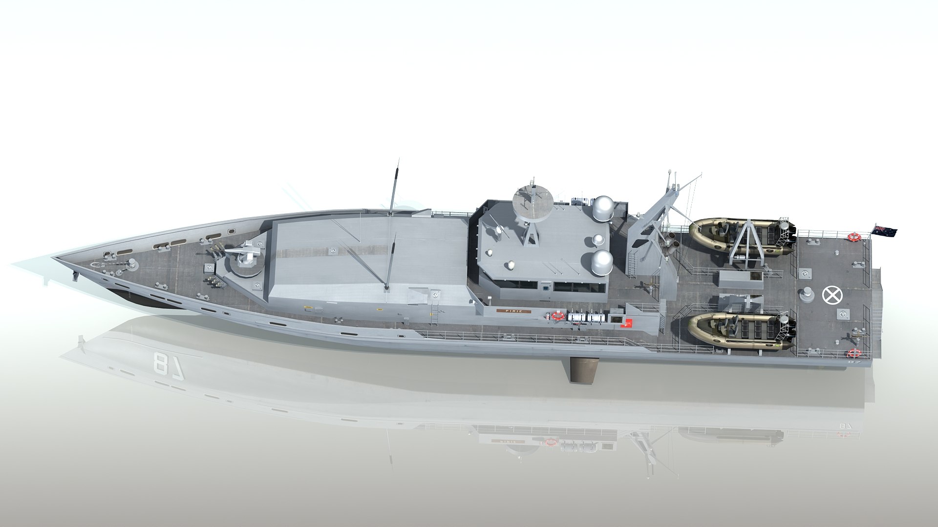 3D HMAS Pirie P87 Royal Australian Navy Patrol Boat - TurboSquid 1904911