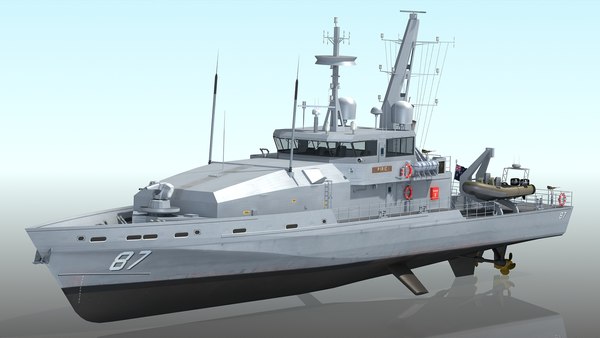 modelo 3d HMAS Pirie P87 Royal Australian Navy Patrol Boat - TurboSquid ...
