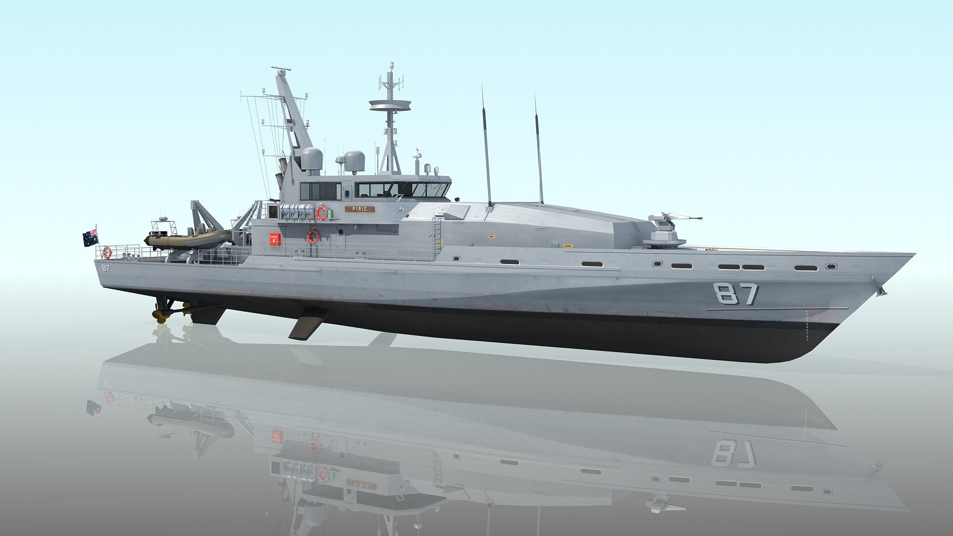 3D HMAS Pirie P87 Royal Australian Navy Patrol Boat - TurboSquid 1904911