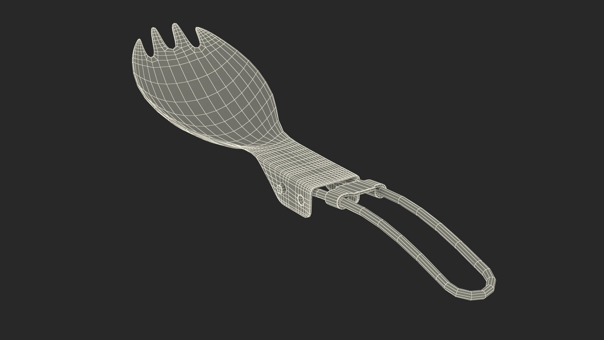 Foldable Spork 3D - TurboSquid 1942328