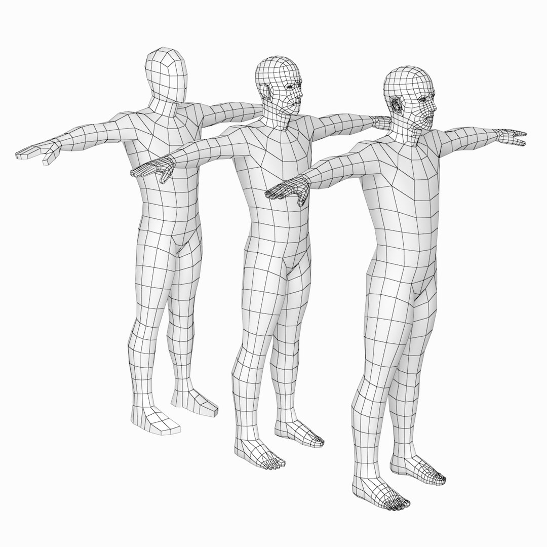 3D Model Base Mesh Human Female - TurboSquid 1401493