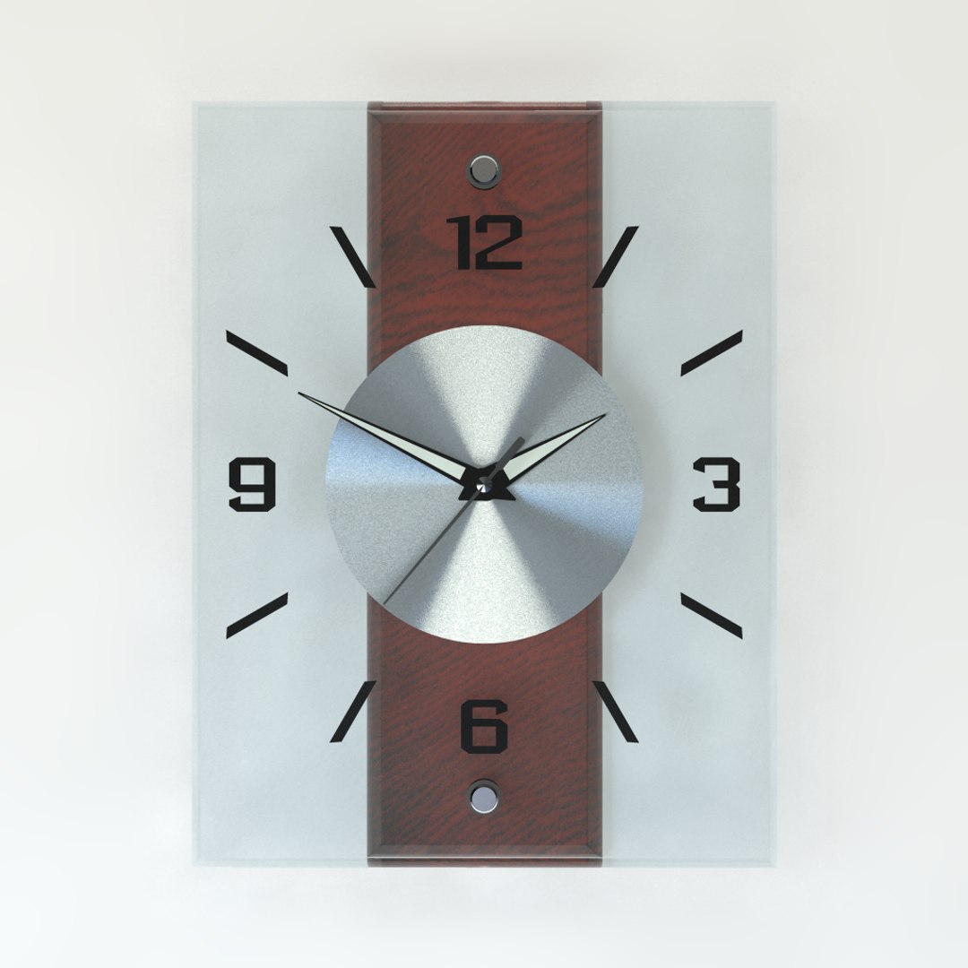 Modern Wall Clock 3d Model