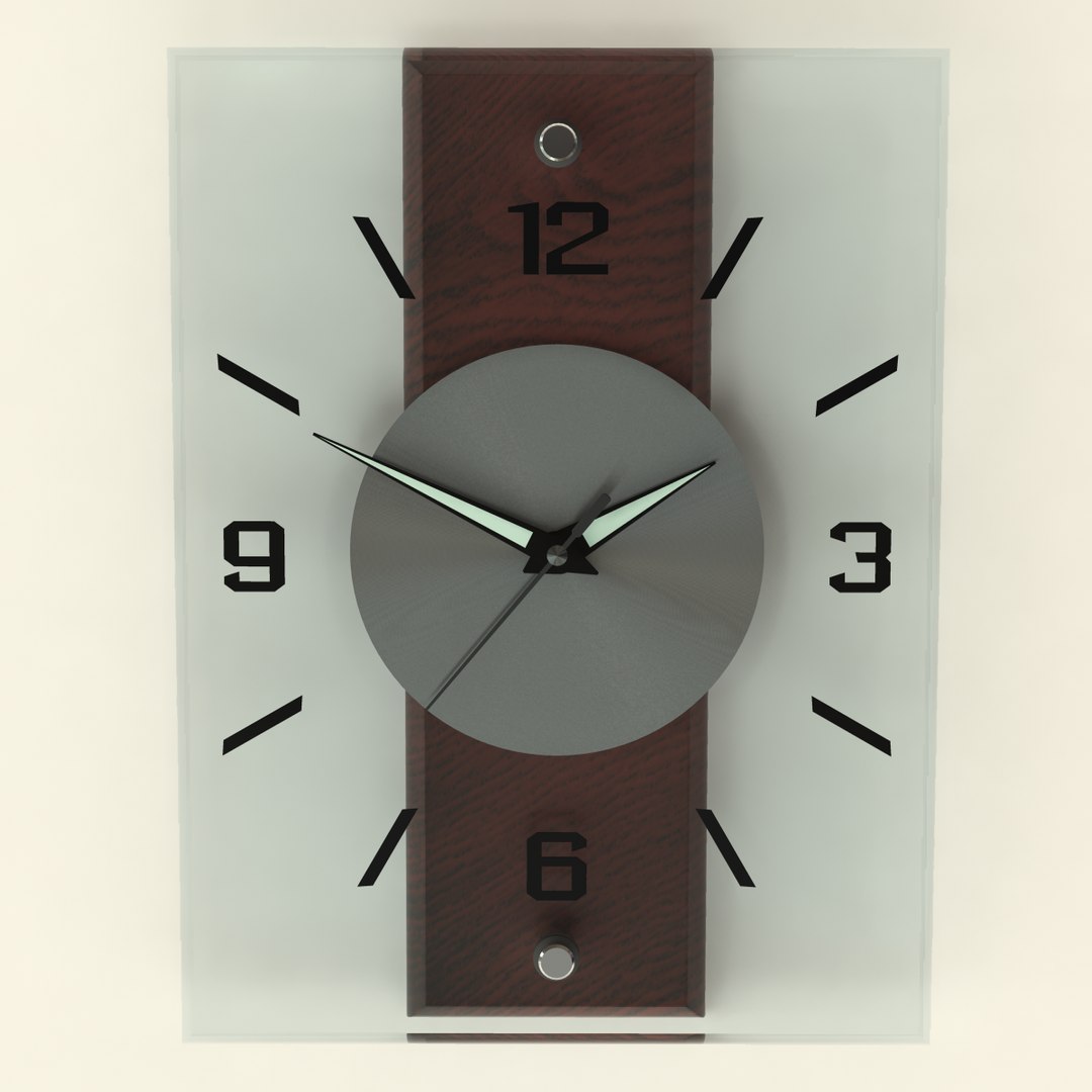 Modern Wall Clock 3d Model