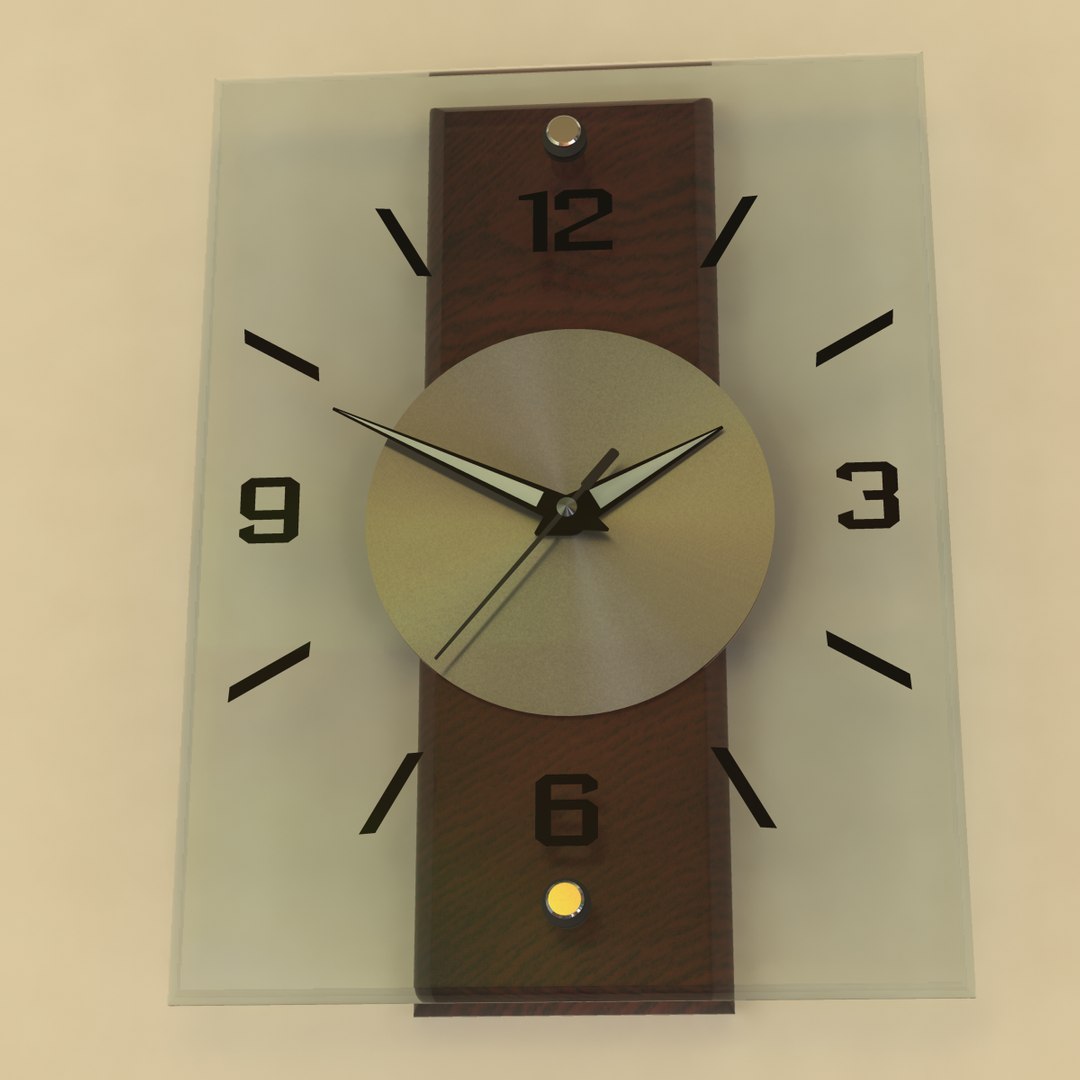 Modern Wall Clock 3d Model