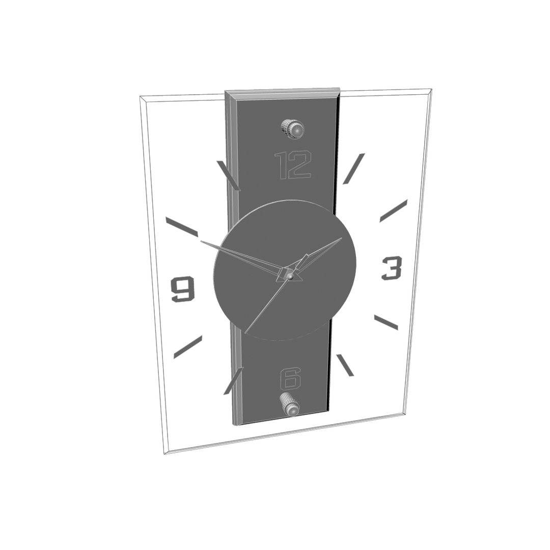 Modern Wall Clock 3d Model