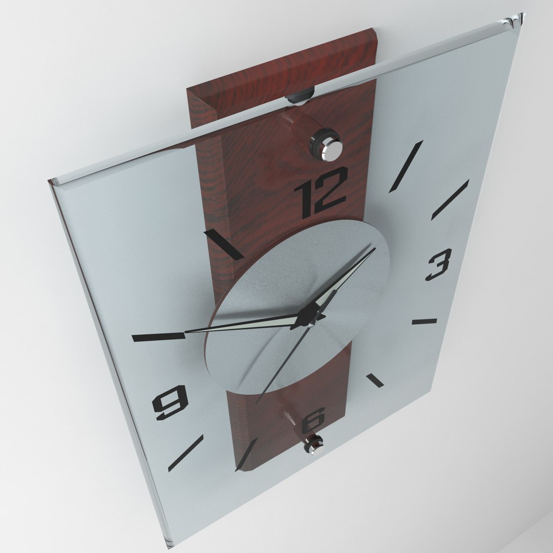 Modern Wall Clock 3d Model