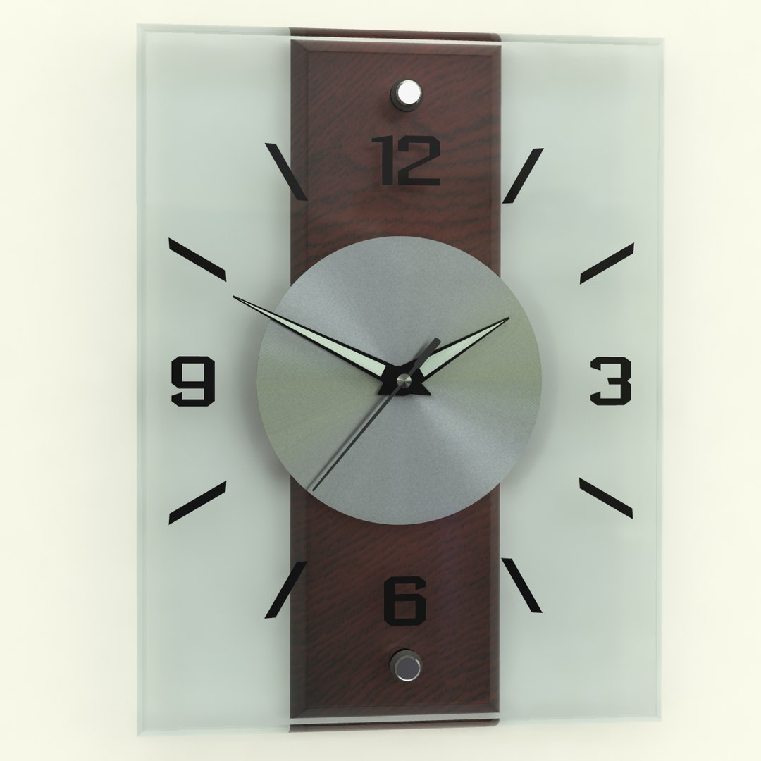 Modern Wall Clock 3d Model
