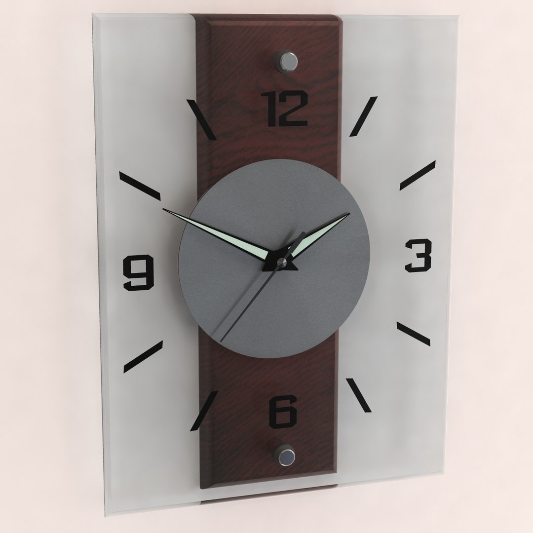 Modern Wall Clock 3d Model