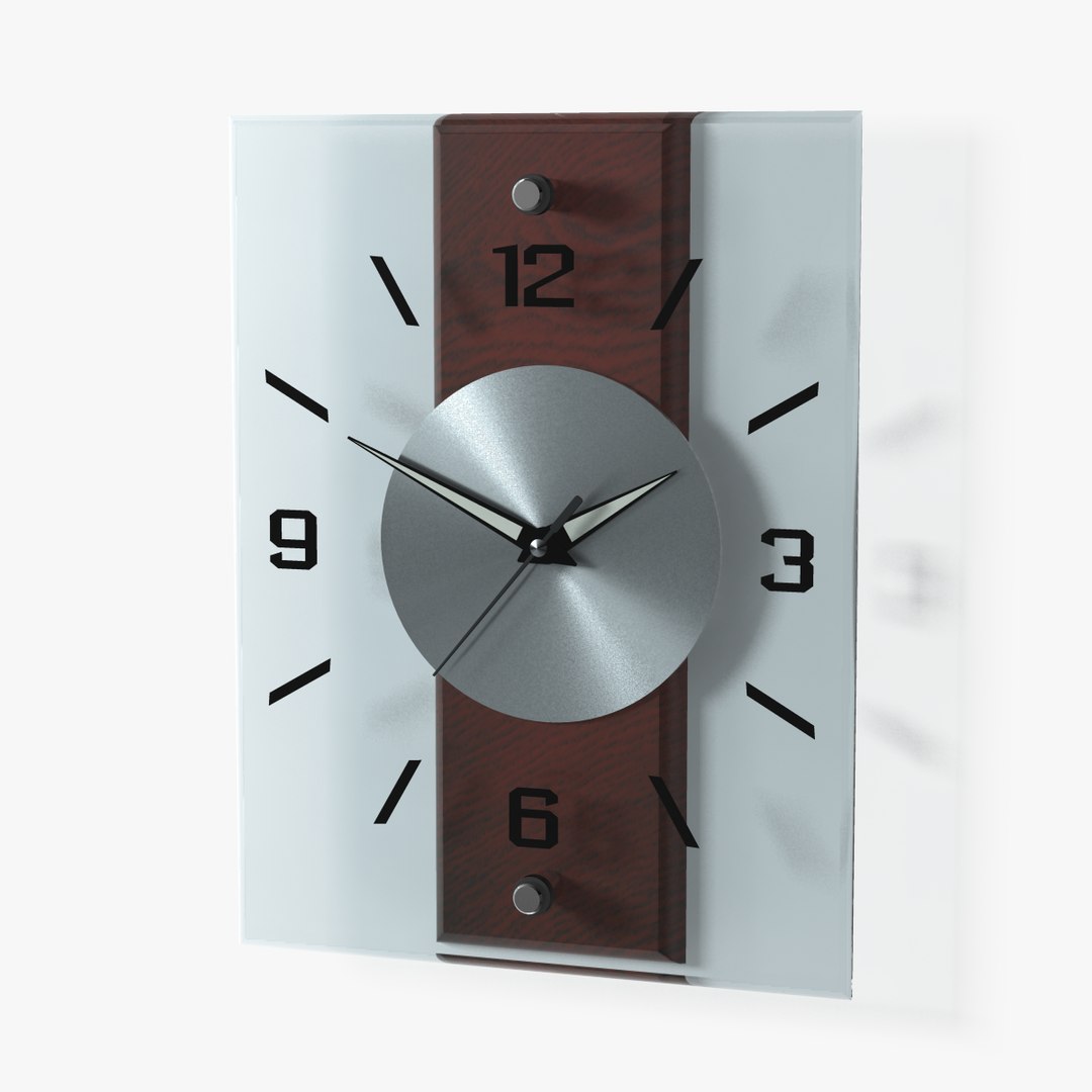 Modern Wall Clock 3d Model